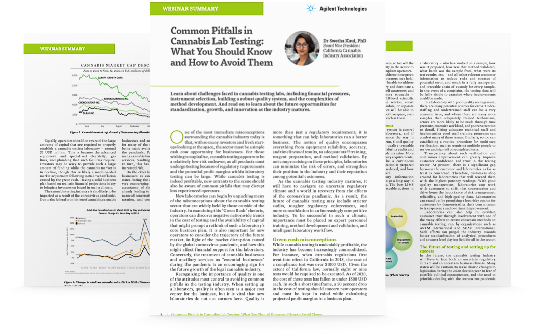 Common Pitfalls in Cannabis Lab Testing Common Pitfalls in Cannabis Lab Testing